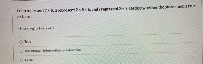 Solved Let p represent 7