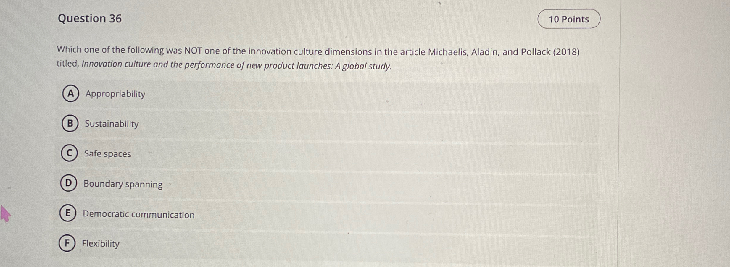 Solved Question 3610 PointsWhich one of the following was | Chegg.com Solved Question 3610 PointsWhich one of the following was | Chegg.com