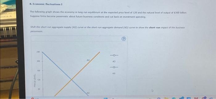 Solved 2023 !!! 8. Economic fluctuations I The following | Chegg.com