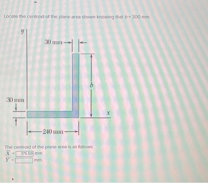 Solved Locate the centroid of the plane area shown knowing | Chegg.com