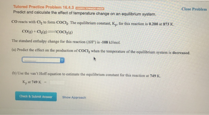 Solved Close Problem Tutored Practice Problem 16.4.3 COUNTS | Chegg.com