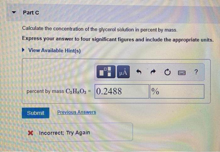 Solved Convert between Units of Concentration 25 of 29 | Chegg.com
