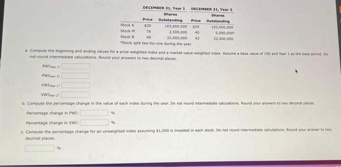 Solved a. Compute the beginning and ending values for a | Chegg.com