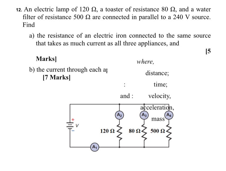 Solved An electric lamp of 120Ω, ﻿a toaster of resistance | Chegg.com
