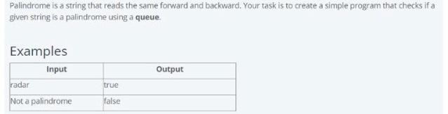 Solved Palindrome is a string that reads the same forward | Chegg.com