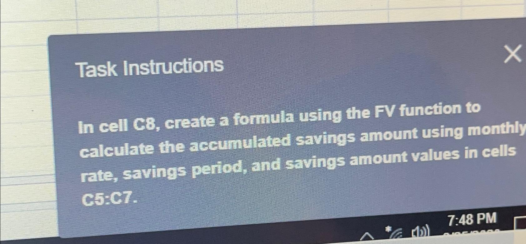 Solved Task InstructionsIn cell C3, ﻿create a formula using | Chegg.com