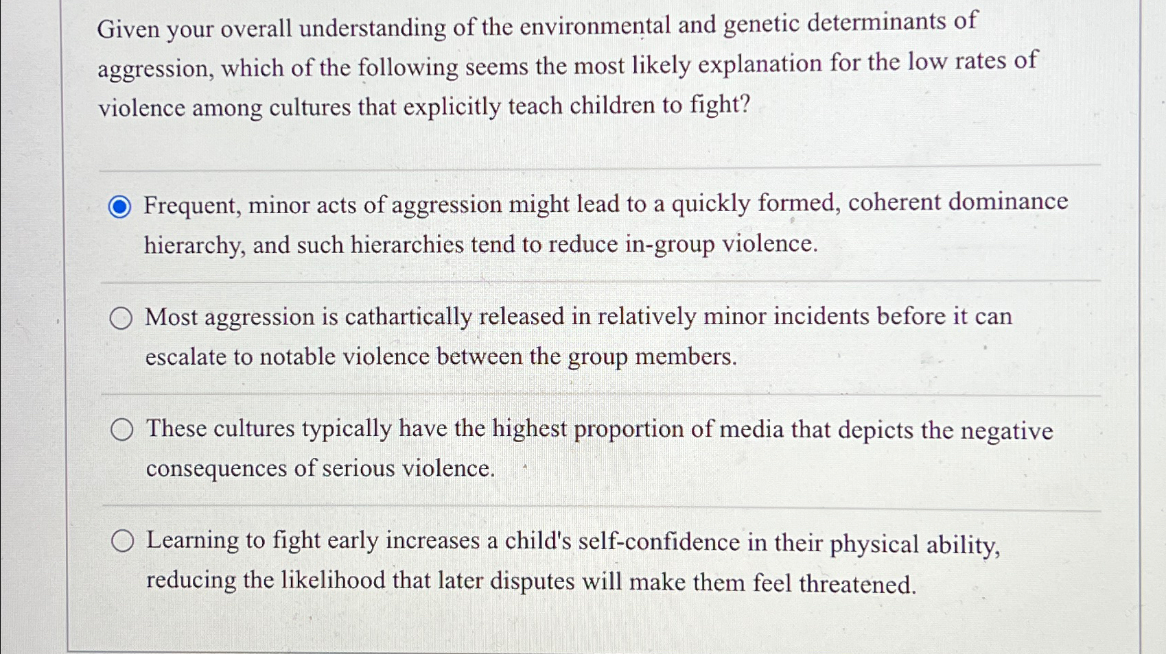 Solved Given your overall understanding of the environmental | Chegg.com