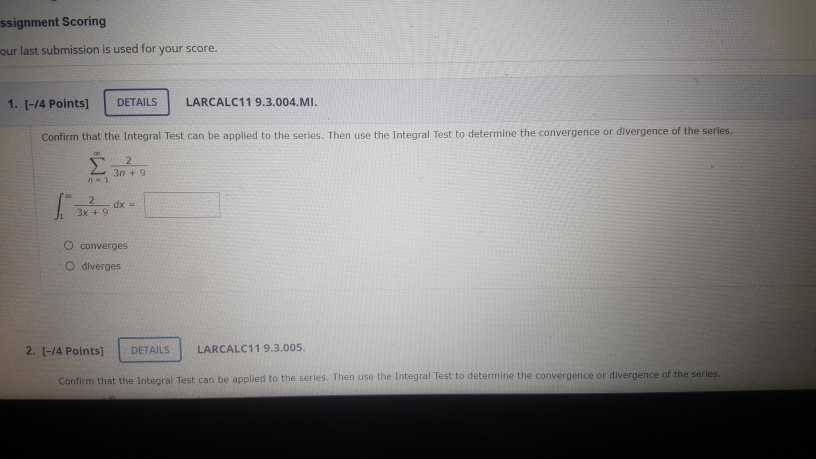 Solved ssignment Scoring our last submission is used for | Chegg.com