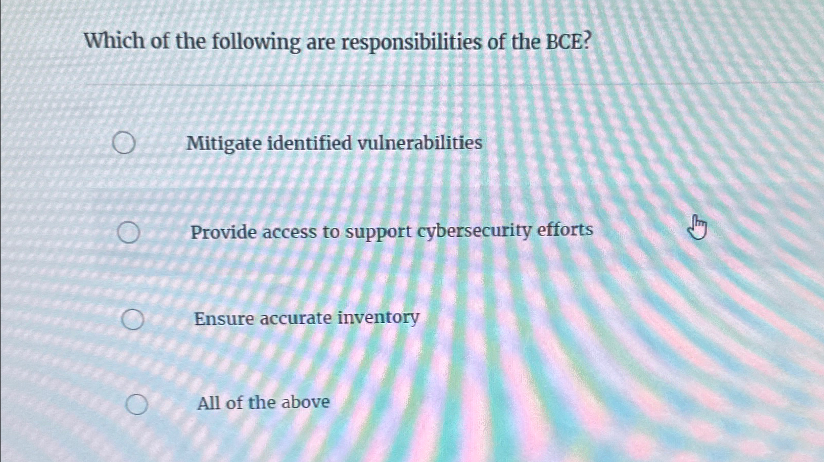 Solved Which of the following are responsibilities of the | Chegg.com