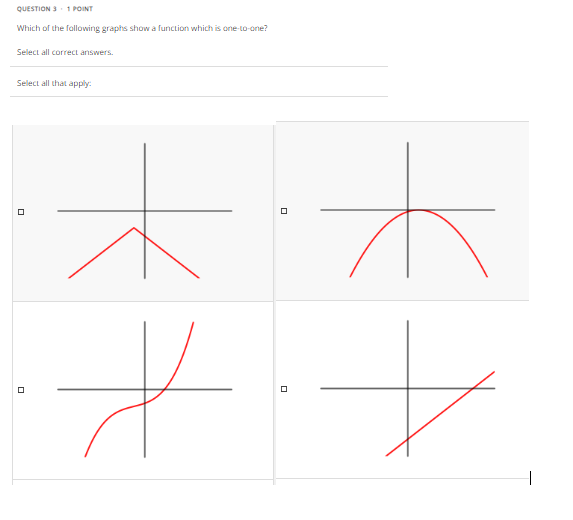 Solved QUESTION 3,1 POINTWhich of the following graphs show | Chegg.com Solved QUESTION 3,1 POINTWhich of the following graphs show | Chegg.com