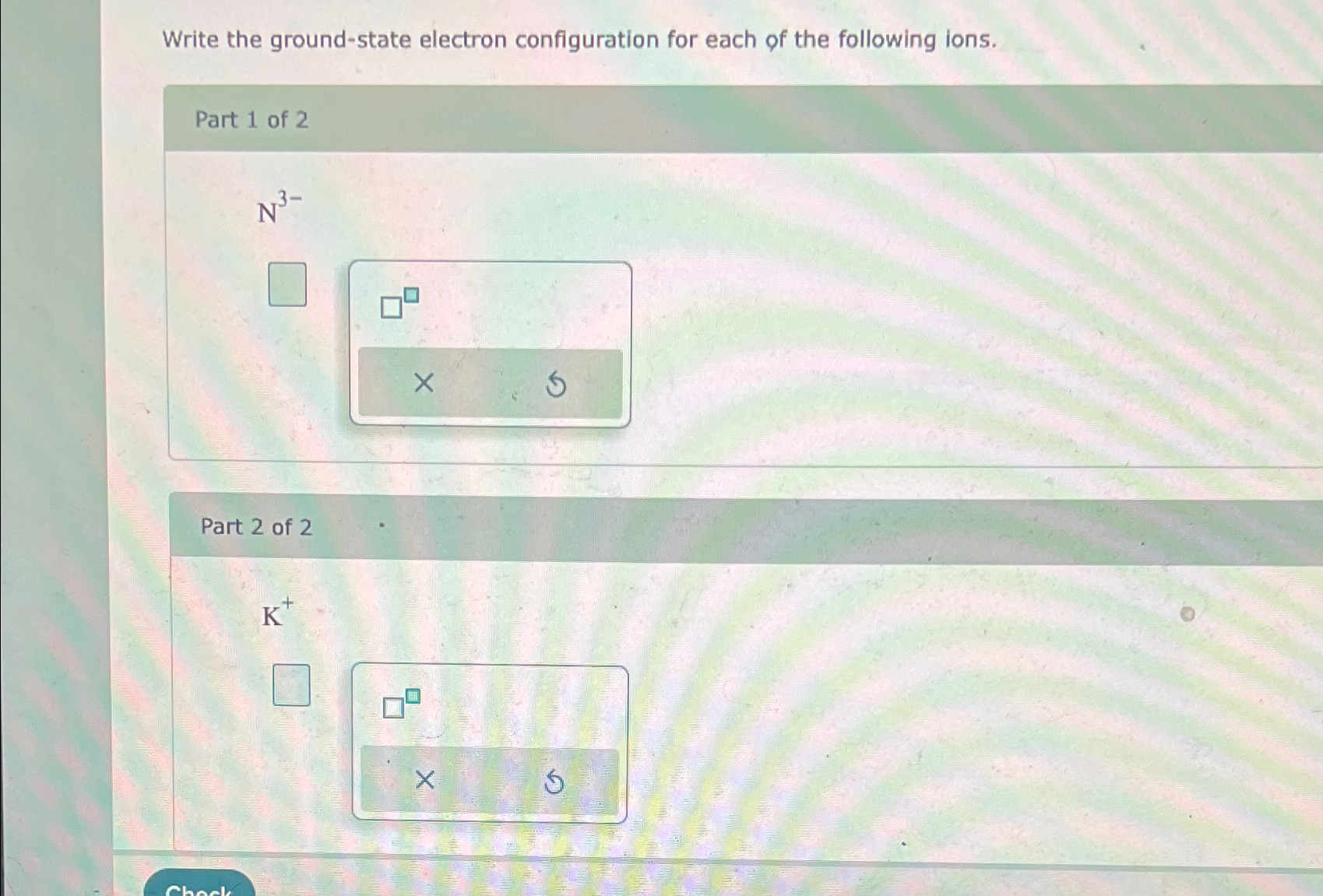 Solved Write the ground-state electron configuration for | Chegg.com