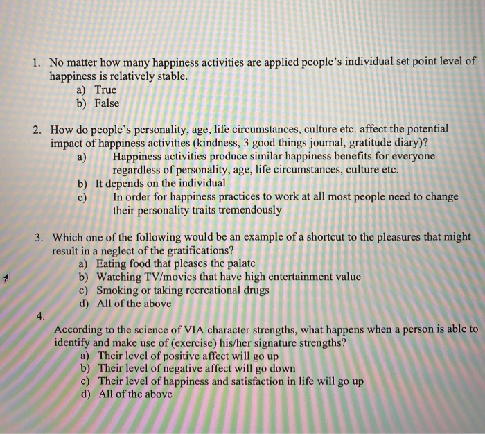 Solved people's individual set point level of 1. No matter | Chegg.com