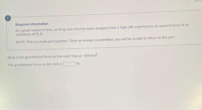 Solved Required information At a given instant in time, an | Chegg.com