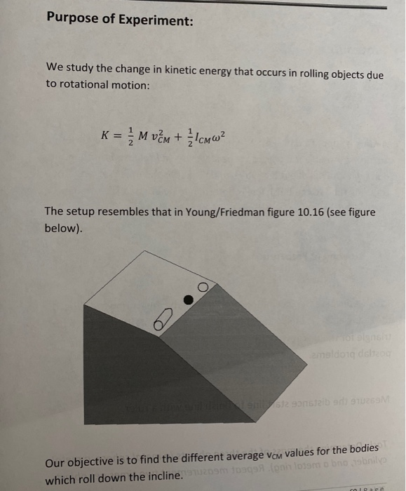 Solved Phys 1210 Lab 6, The Ramp Race Pre-lab Question 1: | Chegg.com