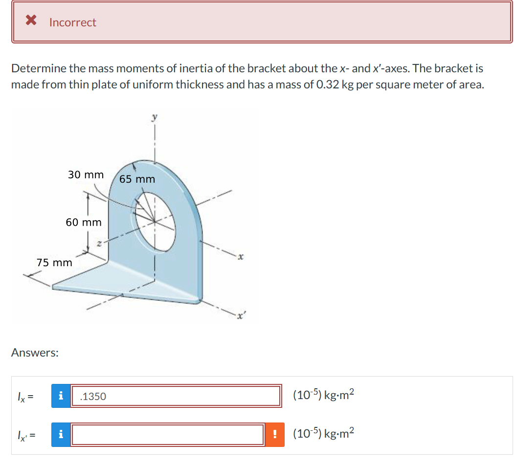 Determine the mass moments of ﻿inertia of ﻿the | Chegg.com