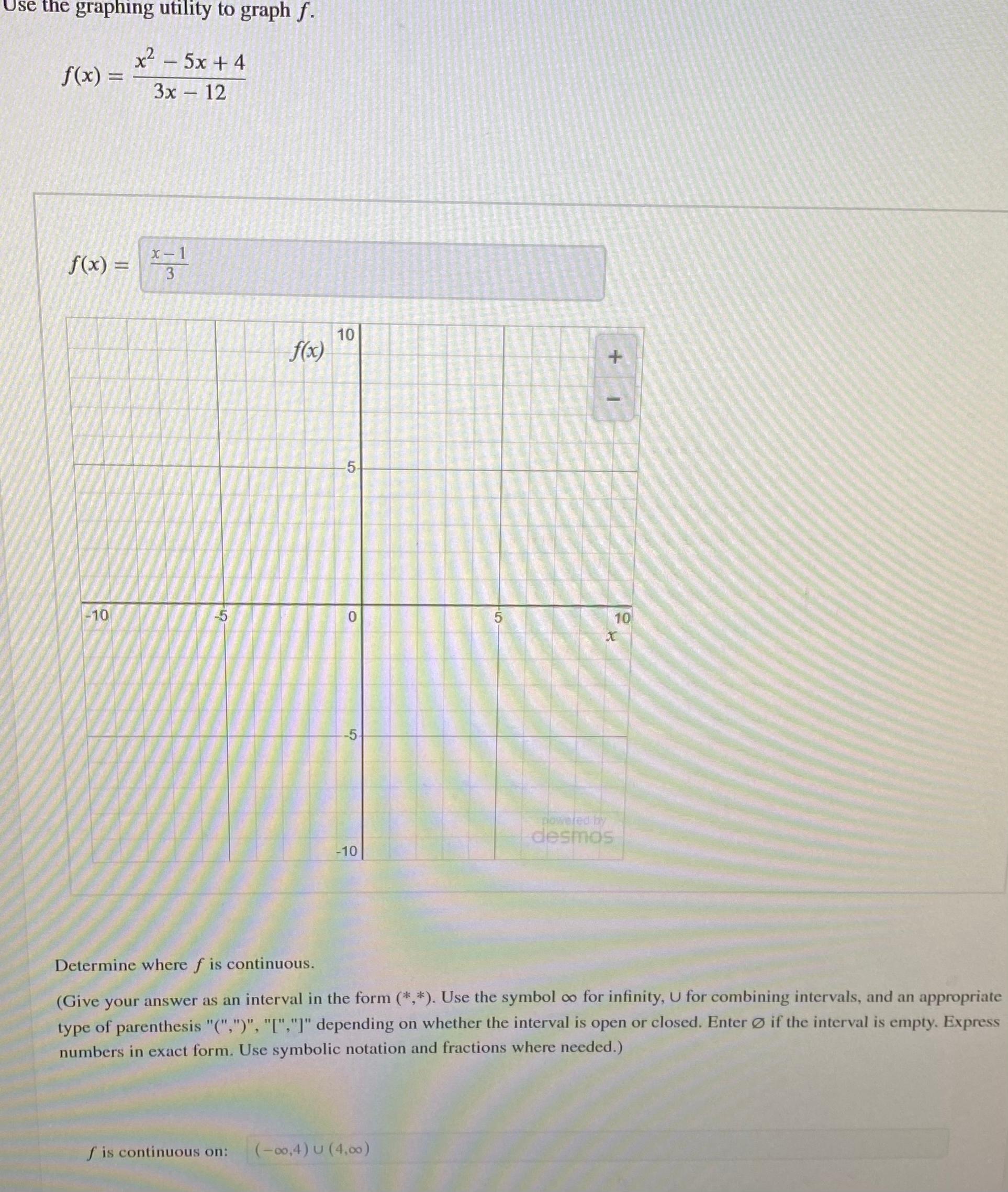 Solved Use the graphing utility to graph | Chegg.com