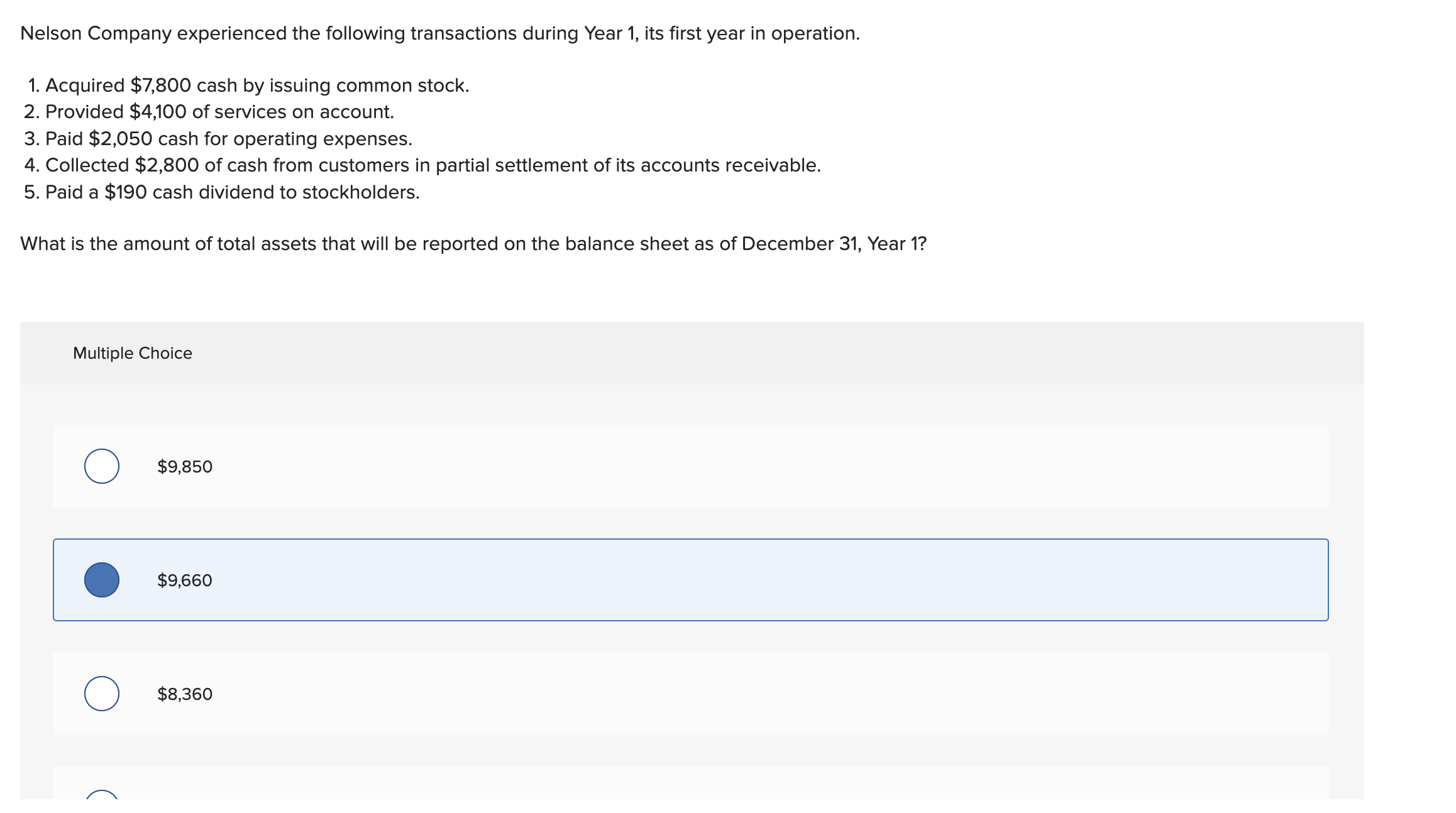 Solved Nelson Company experienced the following transactions | Chegg.com