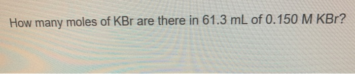Solved How many mL of 0.100 M NaCl would be required to make | Chegg.com