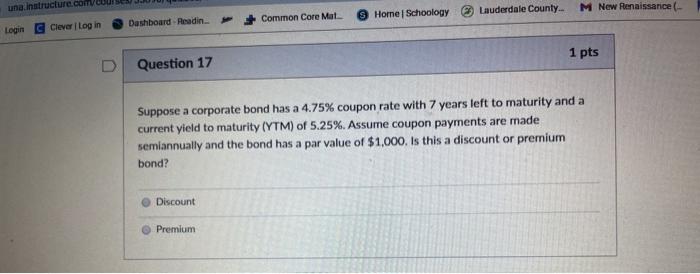 Solved una instructure.com Lauderdale County M New | Chegg.com