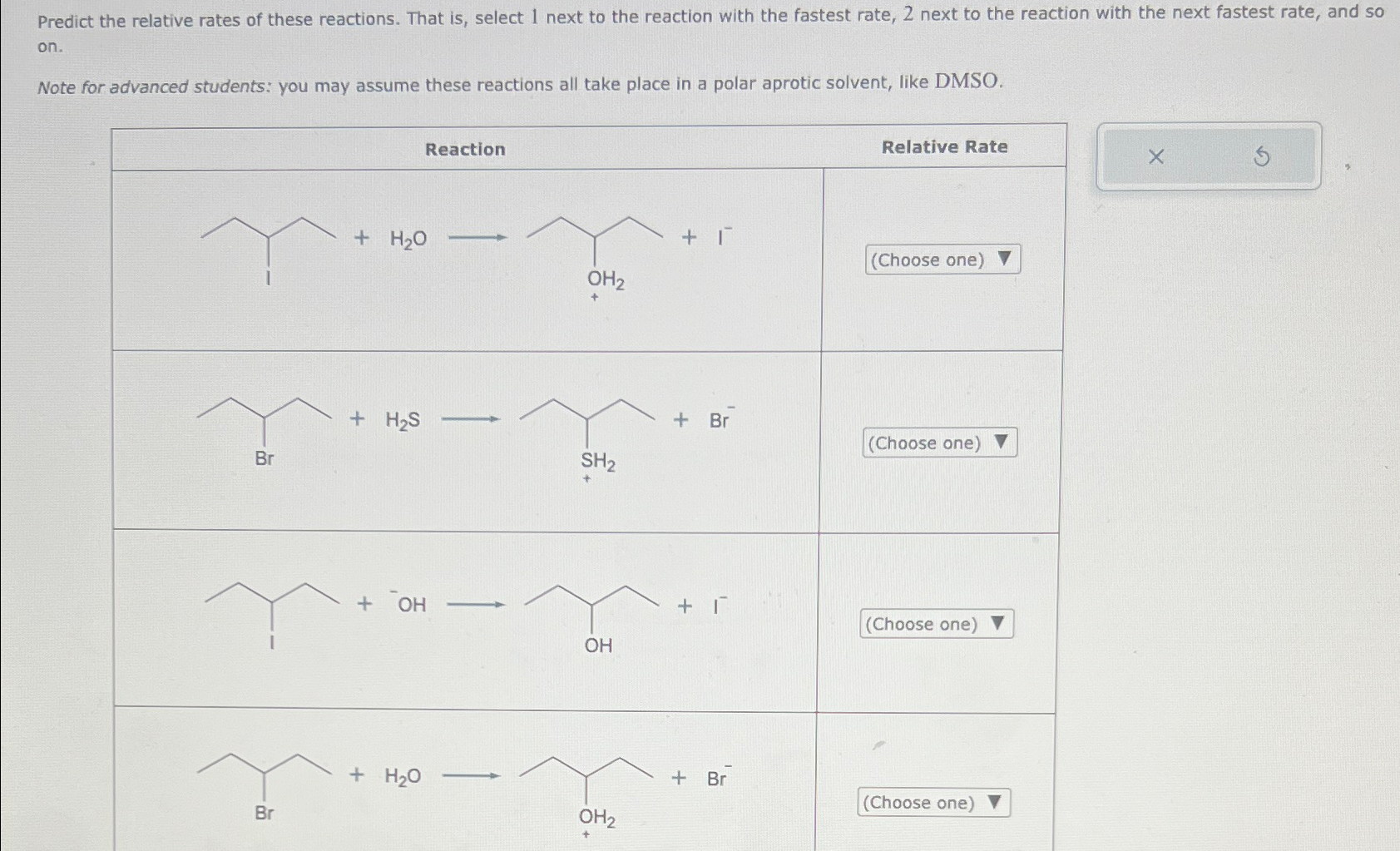 Solved Predict the relative rates of these reactions. That | Chegg.com