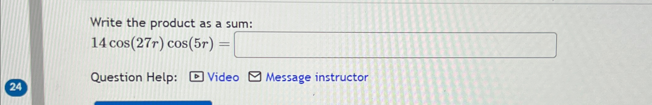 Solved Write the product as a | Chegg.com
