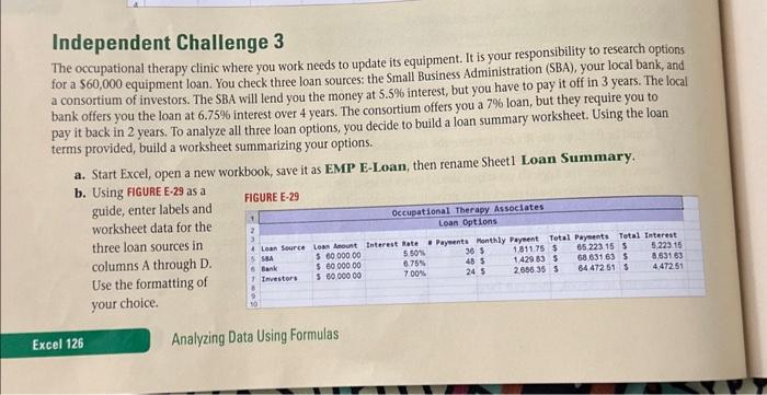 Solved Independent Challenge 3 The occupational therapy | Chegg.com