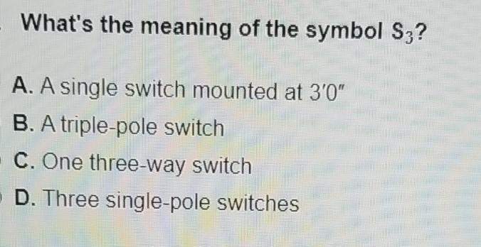 Solved What's the meaning of the symbol S3? A. A single | Chegg.com