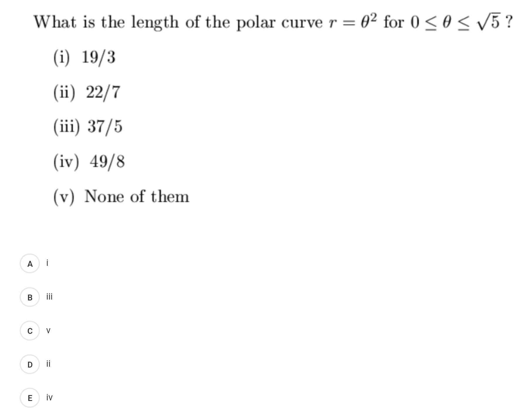 Solved What is the length of the polar curve r=θ2 ﻿for | Chegg.com