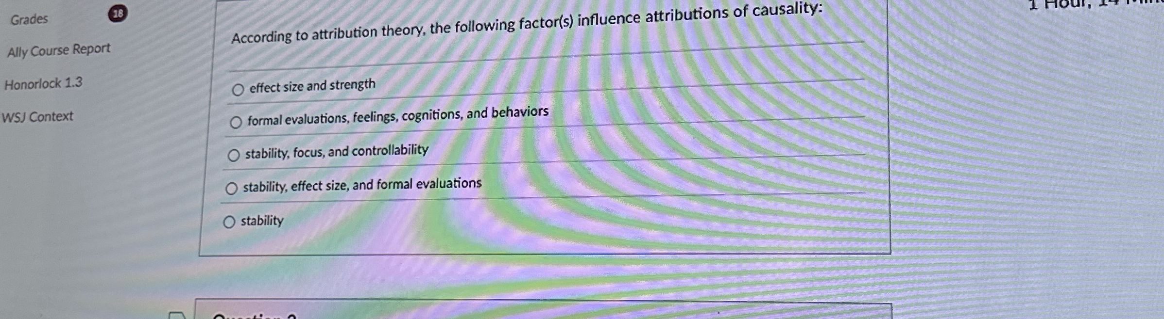 Solved Grades18Ally Course ReportAccording to attribution | Chegg.com