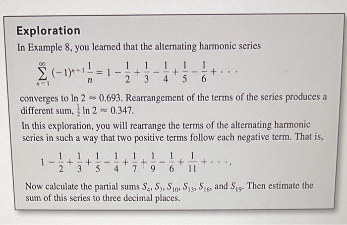 Solved Exploration In Example 8, you learned that the | Chegg.com