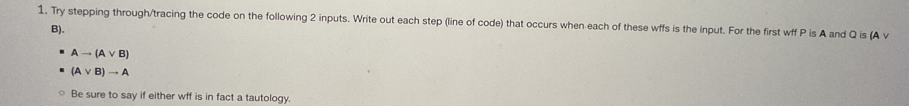 Solved Try stepping through/tracing the code on the | Chegg.com
