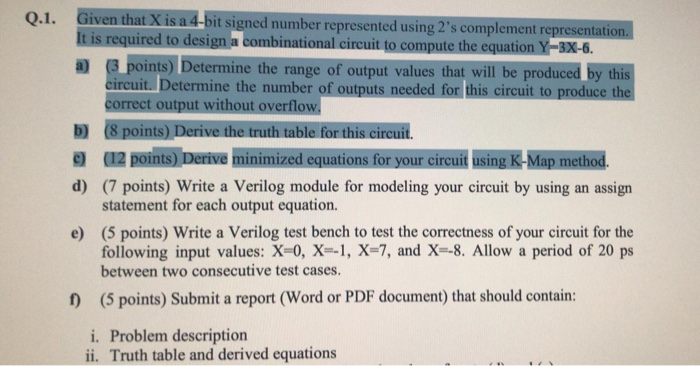 Solved 0.1. Given that X is a 4-bit signed number | Chegg.com
