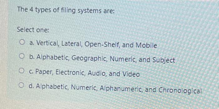 Solved All of the following are advantages of the numeric | Chegg.com