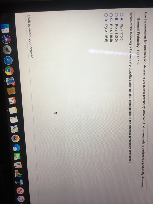 Solved Use the correction for continuity and determine the | Chegg.com