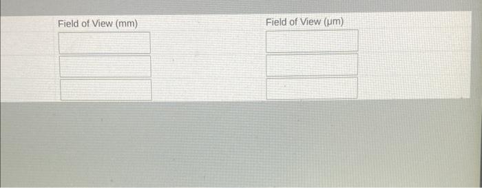 Data Table 2: Total Magnification and Field of | Chegg.com