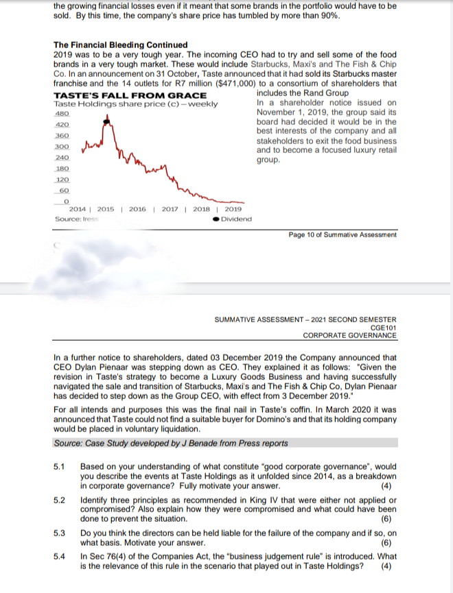 Solved Question 5 (20) CASE STUDY BIGGER IS NOT ALWAYS | Chegg.com