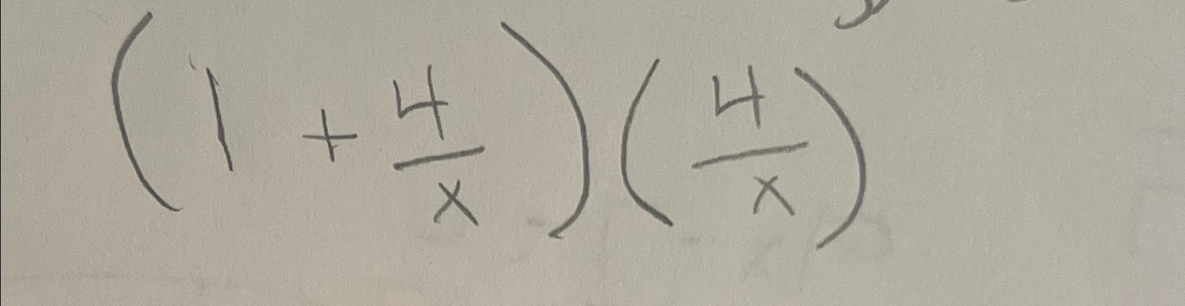 Solved (1+4x)(4x)Simplify | Chegg.com