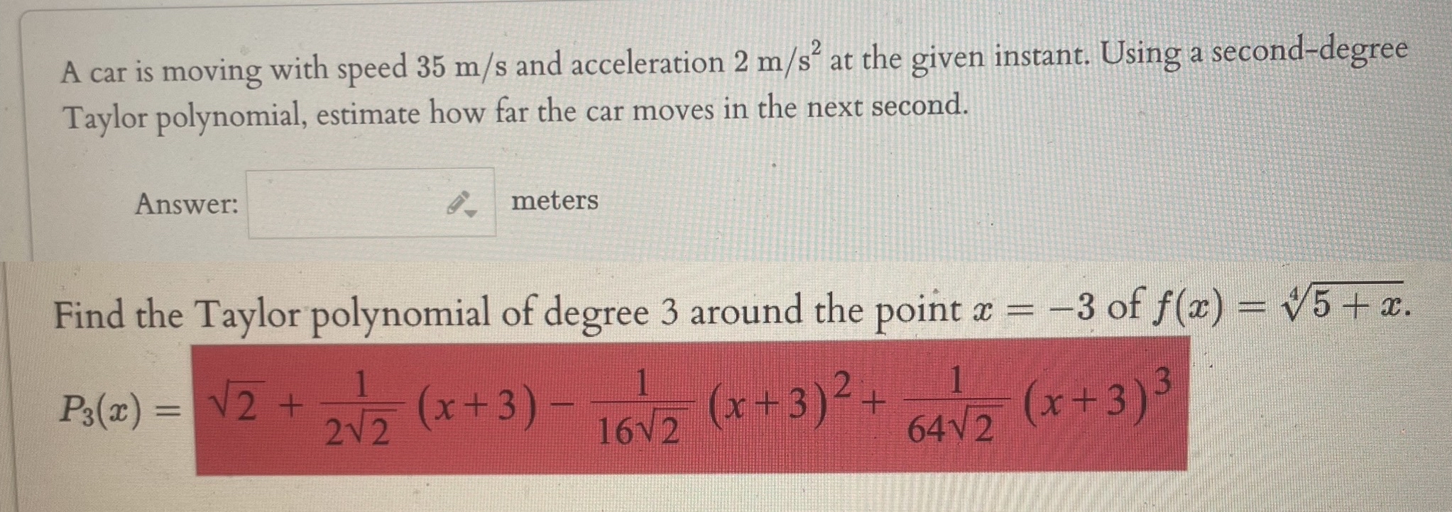 Solved Please answer both questions. A car is moving with | Chegg.com