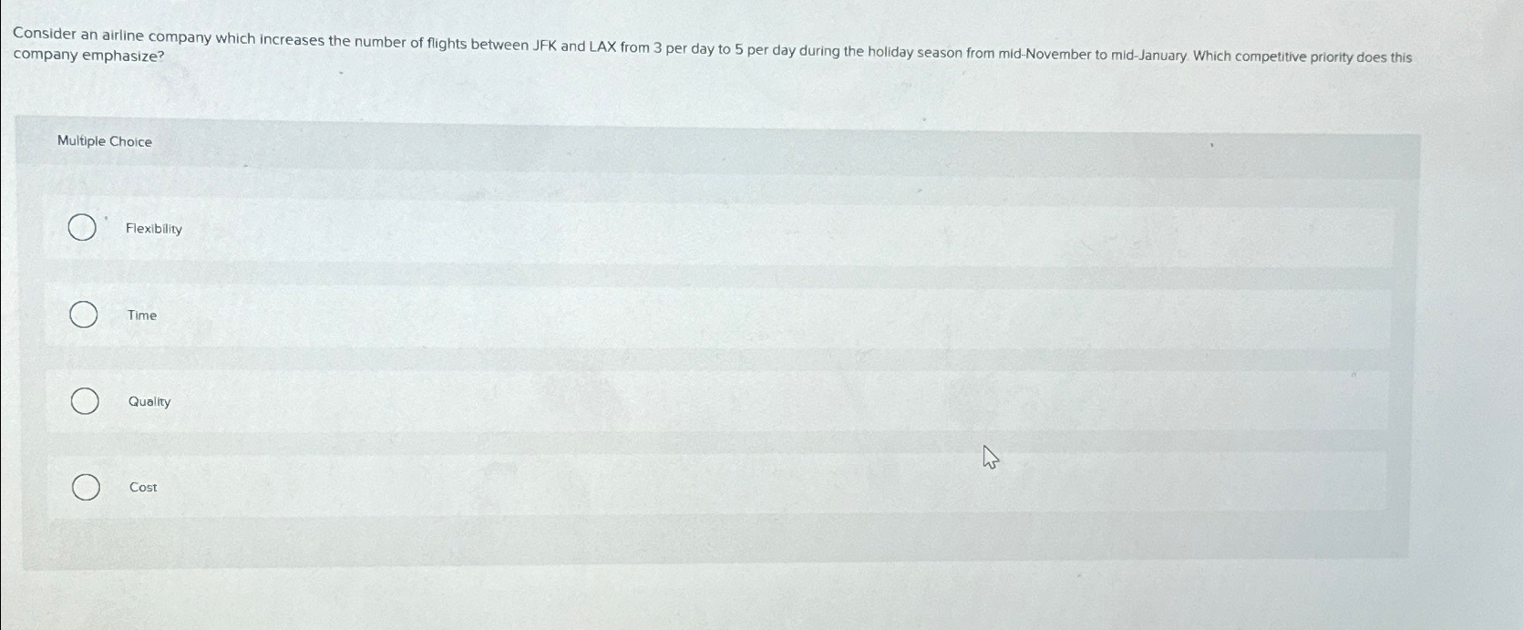 Solved company emphasize?Multiple | Chegg.com