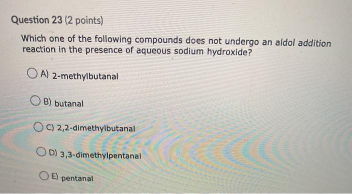Solved Question 21 (2 points) How many beta hydrogens are in | Chegg.com