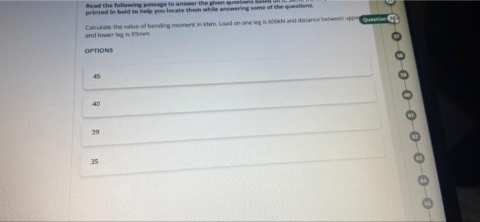 Solved TESTY Read the following passa printed in bold to | Chegg.com
