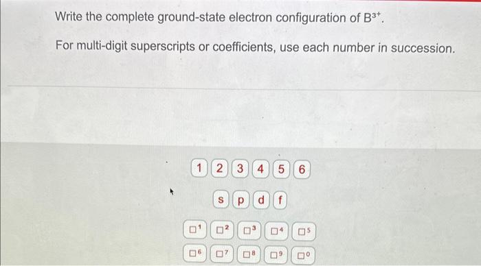 Solved Write The Complete Ground State Electron