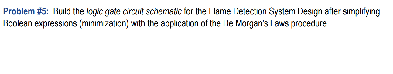 Problem #5: Build the logic gate circuit schematic | Chegg.com