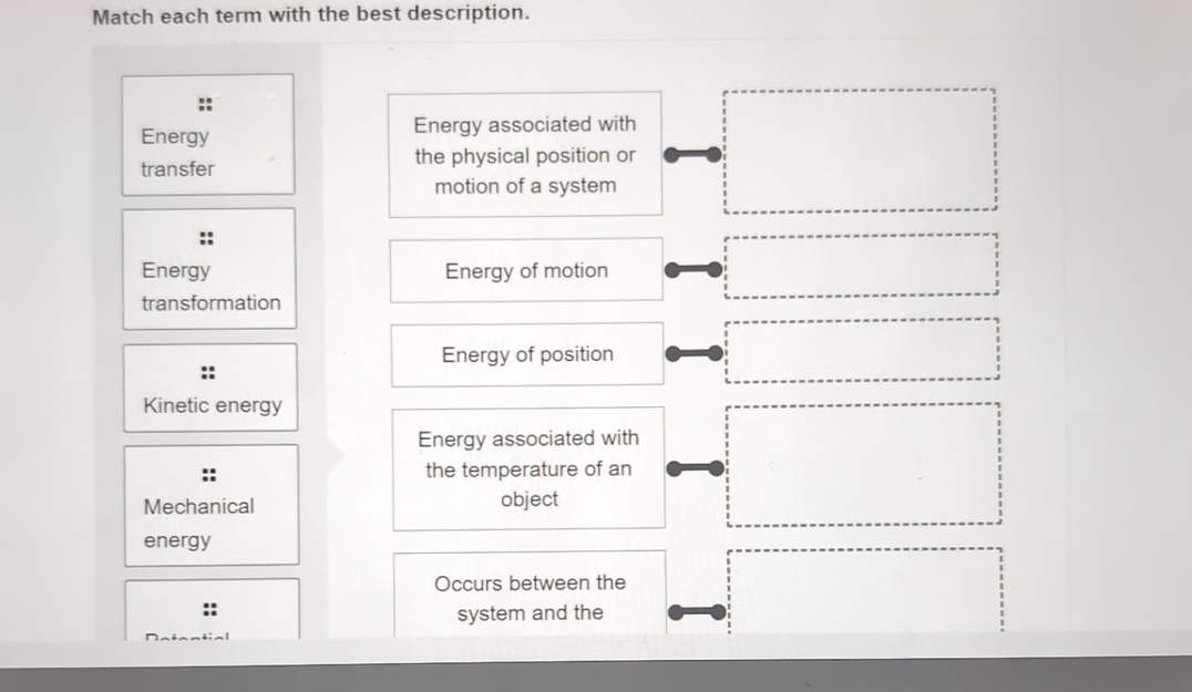 Solved Match each term with the best | Chegg.com