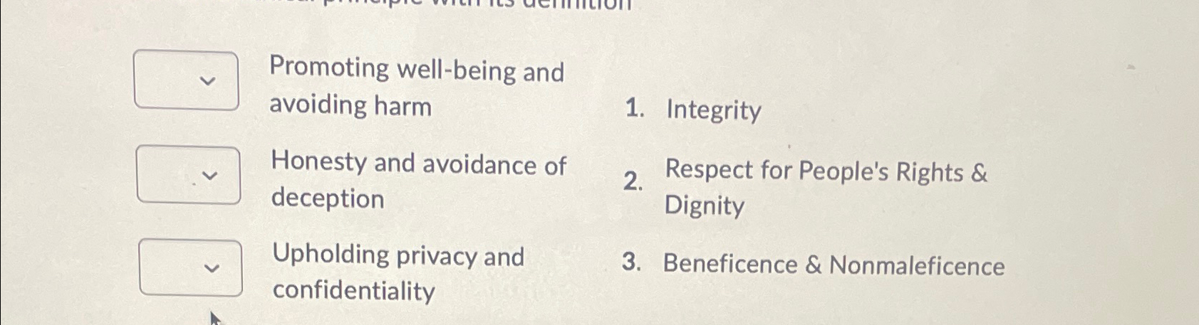 Solved Promoting well-being and avoiding | Chegg.com