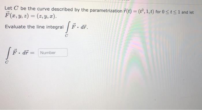 Solved Let C be the curve described by the parametrization | Chegg.com