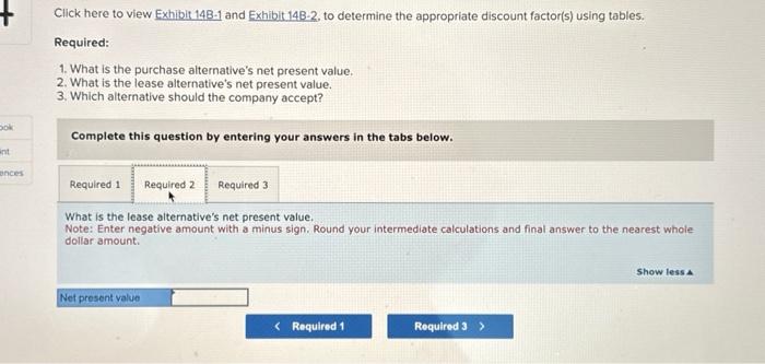 Solved Problem 14-25 (Algo) Net Present Value Analysis of a | Chegg.com