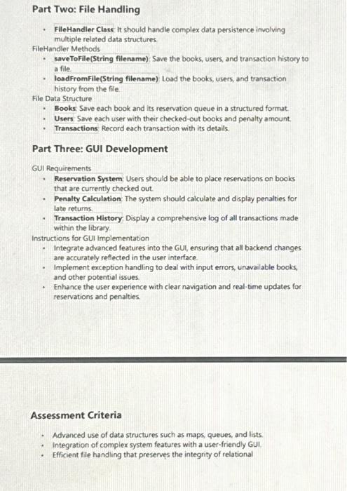 Solved Project 4: Library Management System This project | Chegg.com