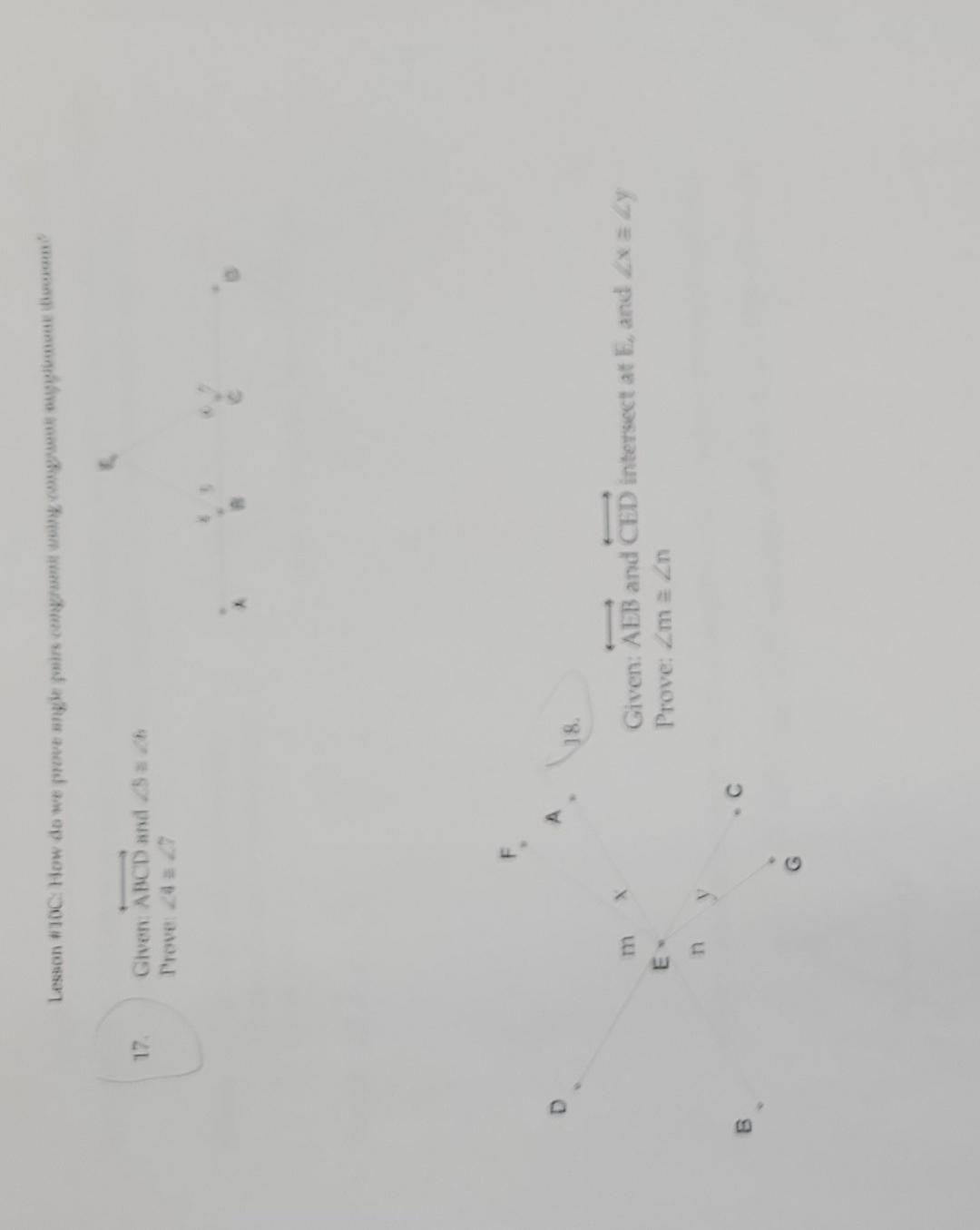 Solved 17. Glven ABCD and 2 S=2c Prove: ∠4=∠7 | Chegg.com