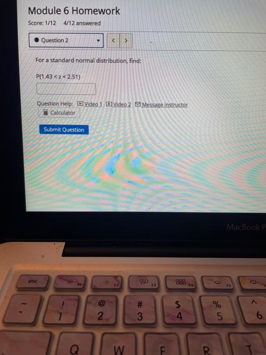 Solved Module 6 Homework Score: 1/12 4/12 answered Question | Chegg.com